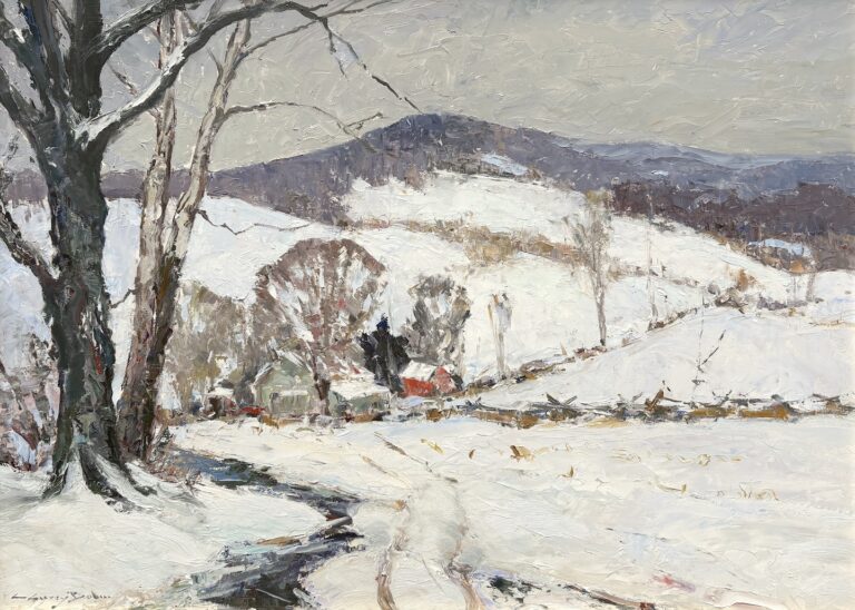 Farm in Winter – JAMES R. ROSS FINE ART CATALOG