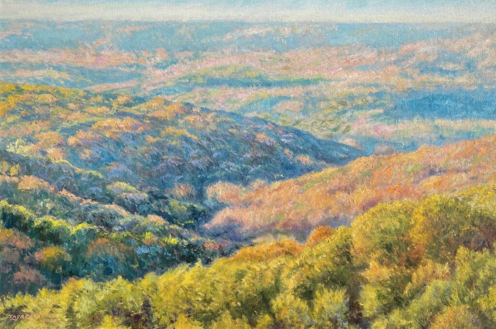 Blue Shadows, Valley at Hesitation Point – JAMES R. ROSS FINE ART CATALOG