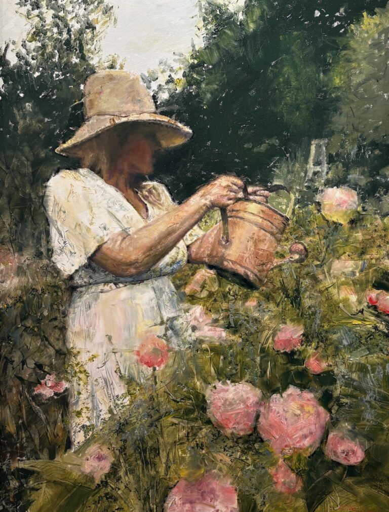 The Gardener in the Formal Garden – JAMES R. ROSS FINE ART CATALOG